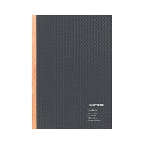 GRAYISH BLACK/4号(B6)/KME-NB668DM・Size:4号(B6)Color:GRAYISH BLACK・パッケージ個数:1・【KOKUYO MEシリーズ】180度見開き可能な無線とじノート・【カラー】 GRAYISH...