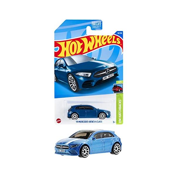 【3】Aクラス・ブルー  HHD79・【内容】メルセデス・ベンツのエントリーモデルとして1997年に登場したAクラス。ホットウィールは日本でも2018年に発売が開始された4代目をミニカー化。AMG系のハイパフォーマンス仕様ではなく、標準系の...