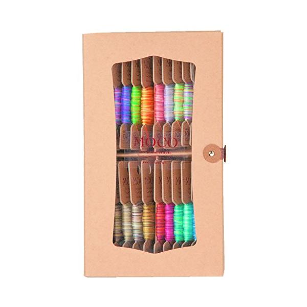 グラデーションカラー・20色セット  ・・Style:グラデーションカラー・セット内容:1枚10m巻×20色 (グラデーションカラー)・素材:ポリエステル100% 右撚り・使用針目安:フランス刺しゅう針No.3・用途:ハンドステッチ