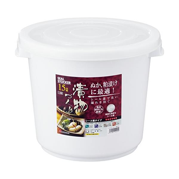 ホワイト/05:丸型 15L/14222・Size:05:丸型 15L・パッケージ個数:1・サイズ:約33.5×27.7×33.5cm・重量:約0.886kg・材質:ポリエチレン・原産国:日本・付属品:ミニレシピ