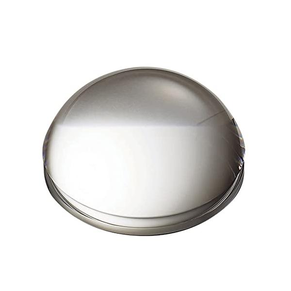 洋食器・丸 8cm 8cm GW1000-14001・・Color:丸 8cmPatternName:ギフトラッピングなし・径：76mm　高さ：37mm・パッケージ（mm）：100-100-50・ルーペにもなるペーパーウエイト