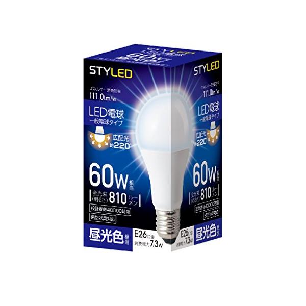 60W昼光色/1個/HA6T26D1・Color:昼光色PatternName:60W 1個・パッケージ個数:1・本体サイズ:直径60×高さ110mm・全光束:810lm(電球60W相当)/消費電力:7.3W・消費効率:111.0lm/W・...