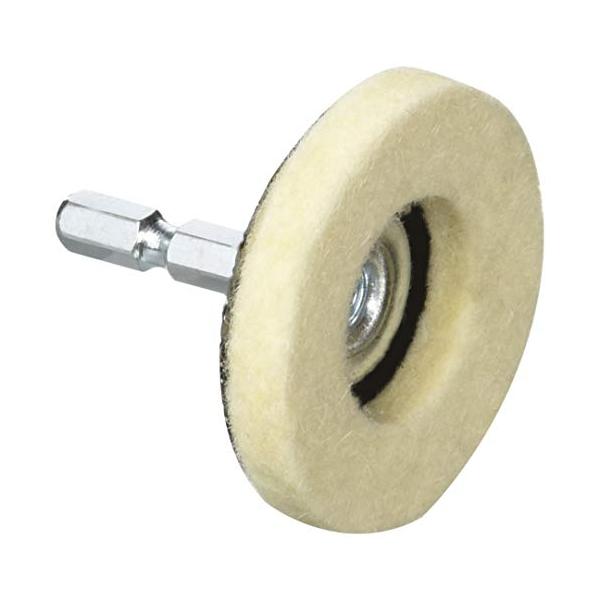 仕上げ用・ フェルト BDF01・・Size:フェルトStyle:仕上げ用・サイズ:50mm×6.35mm・仕様:インパクトドライバー用・最高回転数:12000rpm・軸:鉄・研磨部分:羊毛