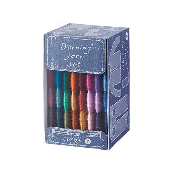 ・カラー1  CL57-589・穴のあいた靴下や衣類を簡単にお直しできるダーニング糸。別売りのダーニングマッシュルームが必要です。・カラフルなダーニング糸の8巻（全24色セット）・カラー内容:ルージュ、レイク、エメラルド、マンダリン、アース...