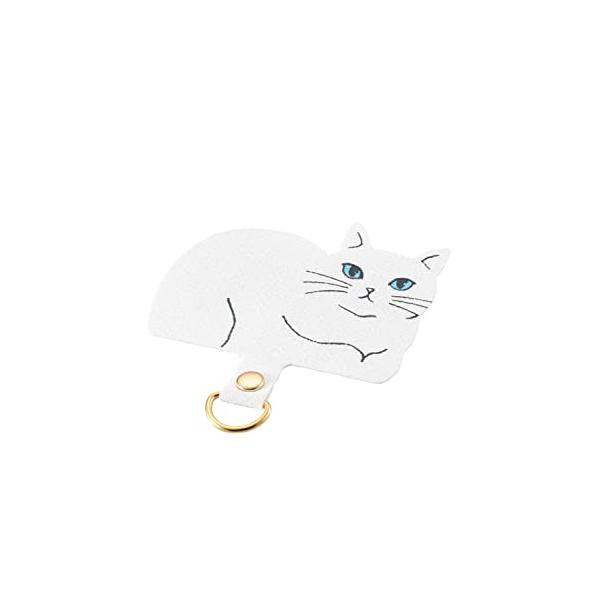 ・白ネコ W58mm×D0.6mm×H64mm P-STHD1AMCATW・・Color:白ネコ・スマホケースにキュートなネコのデザインで、癒やしとかわいらしさをプラスできるストラップホールシートです。・スマートフォンとケースの間に挟むだけ...