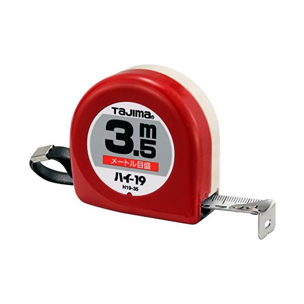 幅19mm・白 3.5ｍ H1935BL・・Size:3.5ｍStyle:幅19mm・●移動爪●フリータイプ●JIS1級●片面目盛(テープ幅13・16mm) 両面目盛(テープ幅19mm以上)●455mmピッチ表示:あり(テープ幅16mm以上...