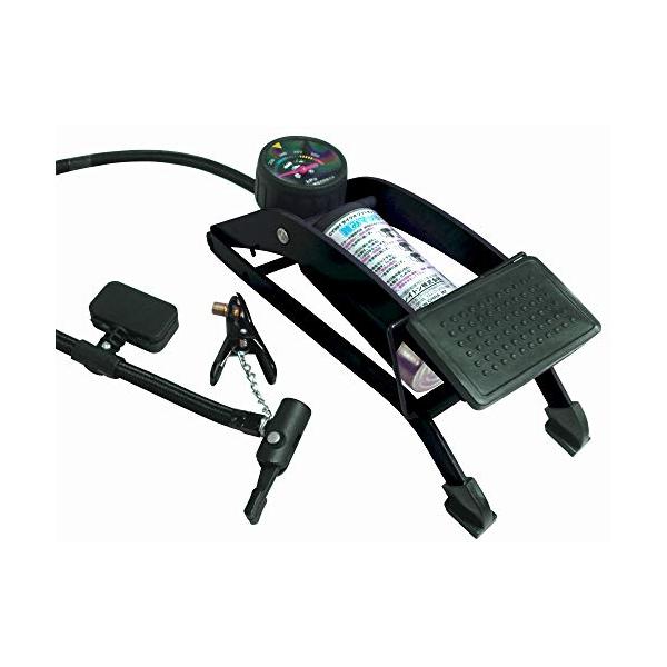 02)踏みマッチョ(シングルポンプ)・ブラック  CY-001BK・・Style:02)踏みマッチョ(シングルポンプ)Color:ブラック・SG規格適合品・最大使用圧力:500kPa・対応バルブ:英・米式チューブバルブ・材質:スチール・本体...