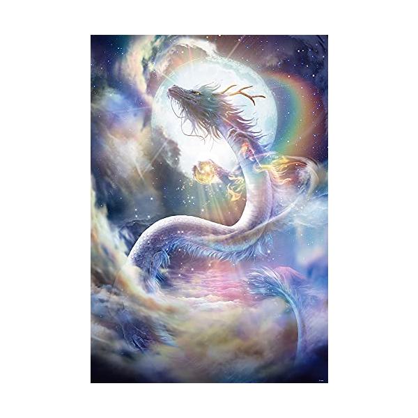 ・  81-128・【日本製】・吉祥画として人気の「幸運の昇り龍」が光と繊細な作風のファンタジーアートとして登場・従来インキより一層鮮やかな色調表現を可能にしたカレイド印刷を施しています。・Takaki・組み立てる必要がある