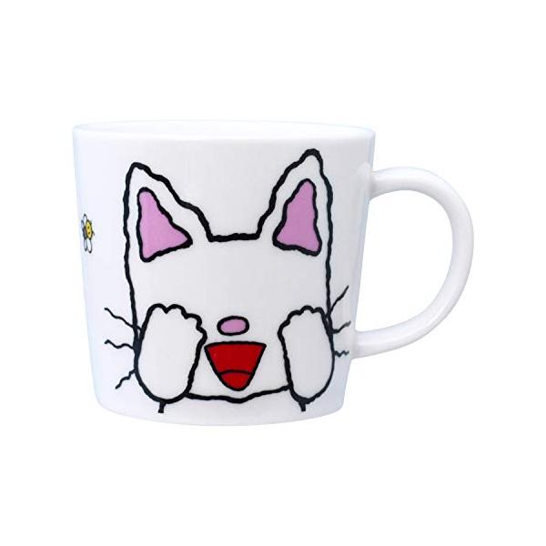 マグカップホワイト/240ml/820124・PatternName:02.フェイス マグ・パッケージ個数:1・ノンタンと仲間たちたちが飛び出して楽しい食器になりました・ペア マグカップ/ティー カップ/ギフト マグカップ/ガラス マグ/プ...