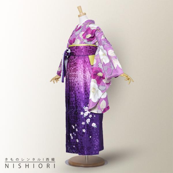 NISHIORI 二尺袖 着物 袴 レンタル商品 貸衣装 貸衣装 Club HL×HL 紫