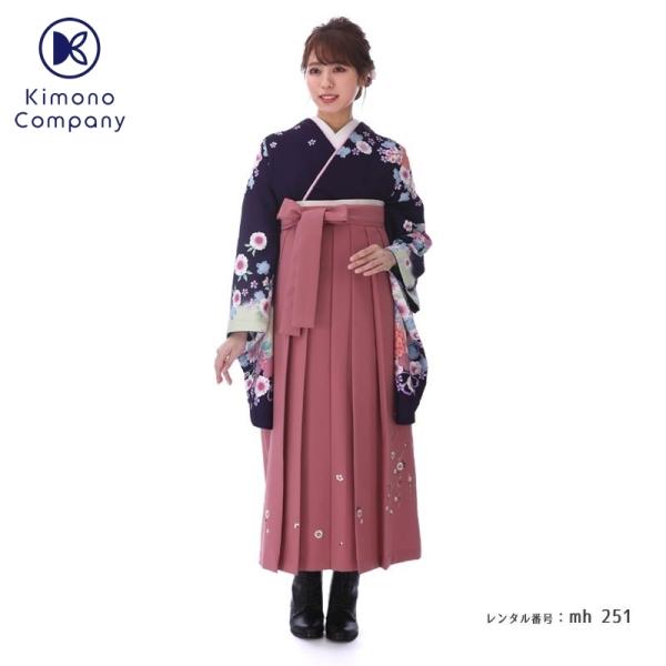 <商品名>　mh_251：anan　ダリア　ムラサキ/ローズピンク　しだれ桜　91cm<素材>　高級化繊<サイズ>　裄丈 / 袴丈　68cm / 91cm<対応身長>　150cmから162cm...