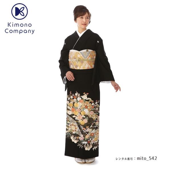 ↓【もっと見る】をクリックして予約状況カレンダーをご確認してください。<商品名>　mito_542　:　手刺繍　松竹梅に四季花<素材>　表地：正絹100％　裏地：比翼仕立合成繊維<サイズ>　裄68cm・身...