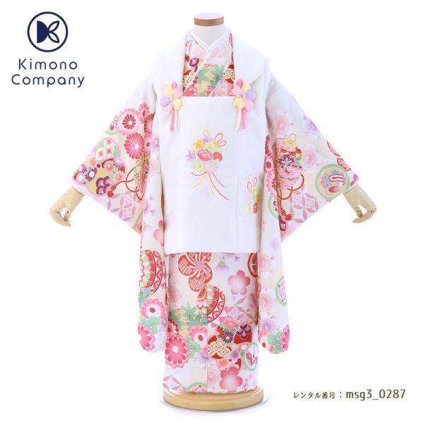 <商品名>　msg3_0287：3歳女の子用：式部浪漫<素材>　表地：合成繊維(高級ポリエステル)　　裏地：合成繊維<サイズ>裄40cm・着丈95cm・袖丈56cm<対応身長>　85cmから1...