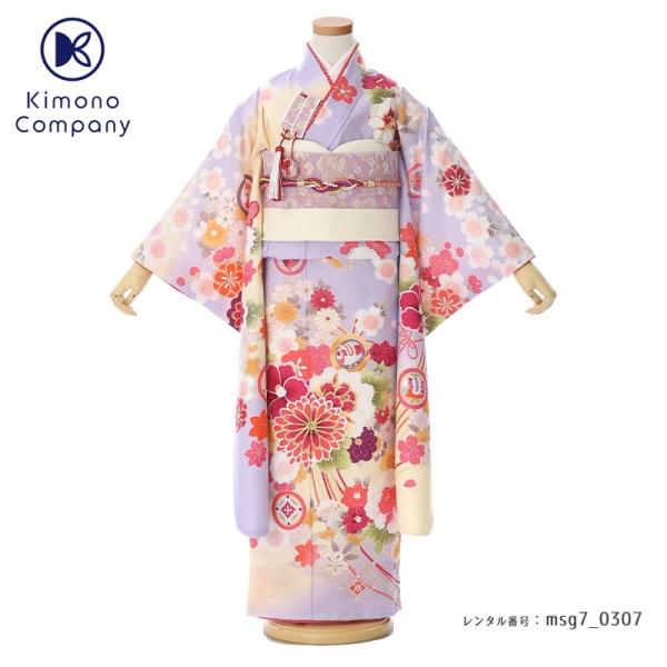 <商品名>　msg7_0307　:　7歳女の子用  式部浪漫(Shikibu Roman)<素材>　表地：合成繊維(高級ポリエステル)　　裏地：合成繊維<サイズ>　裄52cm・身丈135cm・袖丈76cm...