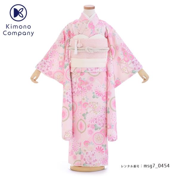 <商品名>　msg7_0454　:　7歳女の子用<素材>　表地：合成繊維(高級ポリエステル)　　裏地：合成繊維<サイズ>　裄52cm・身丈131cm・袖丈76cm<対応身長>　　110cmから...