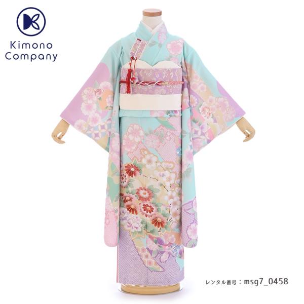 <商品名>　msg7_0458　:　7歳女の子用<素材>　表地：合成繊維(高級ポリエステル)　　裏地：合成繊維<サイズ>　裄52cm・身丈133cm・袖丈76cm<対応身長>　　110cmから...