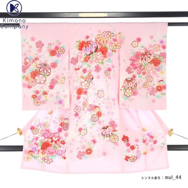 <商品名> 　mul_44　:　産着女の子用<素材>　表地：合成繊維　　裏地：合成繊維<コーディネート>　画像と同じ物でコーディネートさせて頂きます。 <商品に含まれる物>　産着（初着）・よだ...