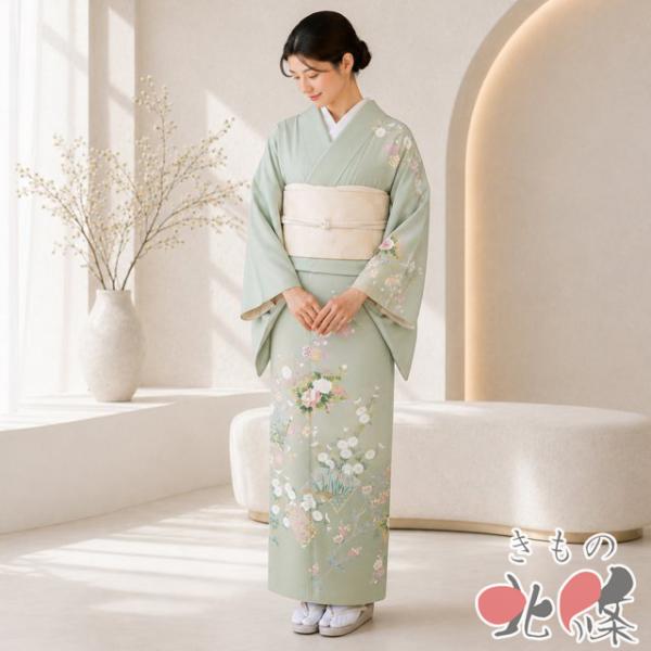 丈153.5cm(+25) 裄65cm(+5.5) 袖丈52cm(+4.5)前幅23.5cm 後幅30cm※サイズのお直し、承ります。（身丈のみ、身幅のみのお直しは承っておりません）※身丈は肩から測っております。※()内の数字はお直しで直せ...