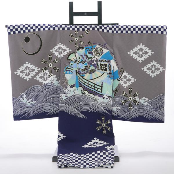 男児産着レンタル【紺/鷹に太鼓/タカ】お宮参り 初着 祝着 フルセット 着物 赤ちゃん 男の子 ベビー 記念撮影【ご確認】※原則ご希望利用日から10日以上前の予約でご用意しております。ご利用日が直近の場合、お届けが難しい可能性がございます。...