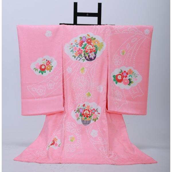 女児産着レンタル【ピンク/花車】お宮参り 初着 祝着 フルセット 着物 赤ちゃん 女の子 ベビー 記念撮影【ご確認】※原則ご希望利用日から10日以上前の予約でご用意しております。ご利用日が直近の場合、お届けが難しい可能性がございます。※「予...