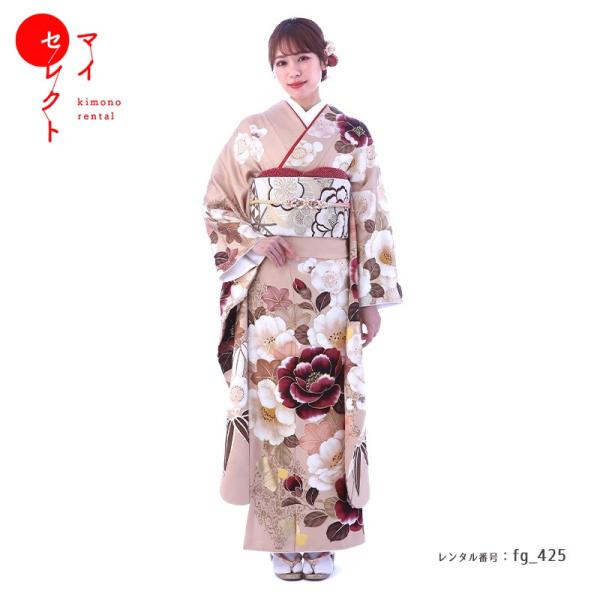 <商品名>　fg_425b<素材>　表地：正絹100％　裏地：比翼仕立合成繊維<サイズ>　裄68cm・着丈173cm・袖丈108cm<対応身長>　153cmから168cm位 ／ 洋服サイズ 1...