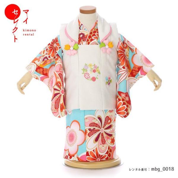 <商品名>　mbg_0018　:　1歳ベビー着物　女の子用<素材>　表地：合成繊維　　裏地：合成繊維<コーディネート>　画像と同じ物でコーディネートさせて頂きます。 <商品に含まれる物>　画像...