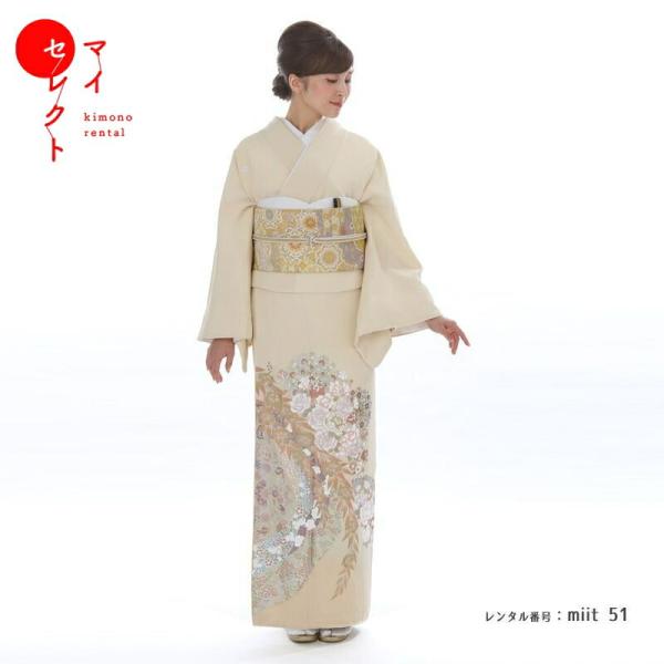 ↓【もっと見る】をクリックして予約状況カレンダーをご確認してください。<商品名>　miit_51　:　桂由美　花の中で<素材>　表地：正絹100％　裏地：比翼仕立合成繊維<サイズ>　裄68cm・着丈162...