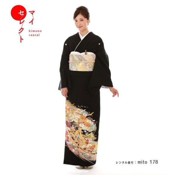 ↓【もっと見る】をクリックして予約状況カレンダーをご確認してください。<商品名>　mito_178　:　N-142　流彩<素材>　表地：正絹100％　裏地：比翼仕立合成繊維<サイズ>　裄68cm・身丈16...