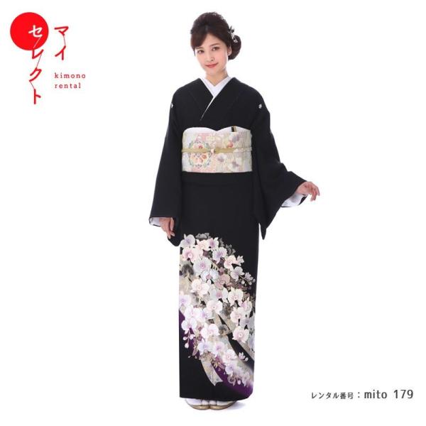 ↓【もっと見る】をクリックして予約状況カレンダーをご確認してください。<商品名>　mito_179　:　桂由美　時熨斗胡蝶蘭<素材>　表地：正絹100％(袷と単衣夏用有り)　裏地：比翼仕立合成繊維<サイズ&gt...