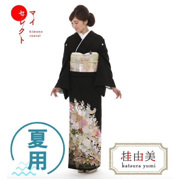 ↓【もっと見る】をクリックして予約状況カレンダーをご確認してください。<商品名>　mito_1916　:　単衣　桂由美　花園<素材>　表地：正絹100％　裏地：単衣仕立て<サイズ>　裄68cm・身丈172...