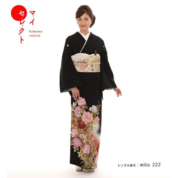 ↓【もっと見る】をクリックして予約状況カレンダーをご確認してください。<商品名>　mito_222　:　F-27612　バラの息吹<素材>　表地：正絹100％　裏地：比翼仕立合成繊維<サイズ>　裄68cm...