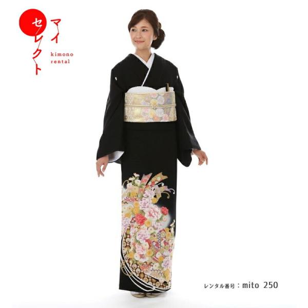 ↓【もっと見る】をクリックして予約状況カレンダーをご確認してください。<商品名>　mito_250　:　N-211　慶びの花結び　フリー<素材>　表地：正絹100％　裏地：比翼仕立合成繊維<サイズ>　裄7...