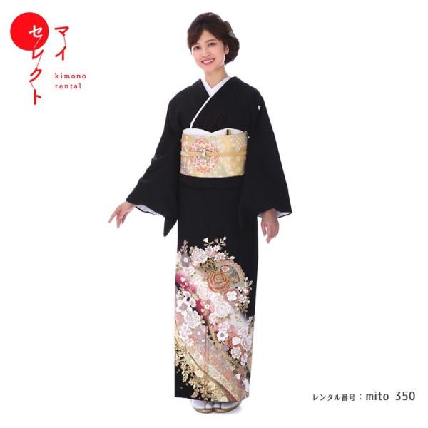 ↓【もっと見る】をクリックして予約状況カレンダーをご確認してください。<商品名>　mito_350D　:　桂由美　花の訪れ　ローズ<素材>　表地：正絹100％　裏地：比翼仕立合成繊維<サイズ>　裄68cm...