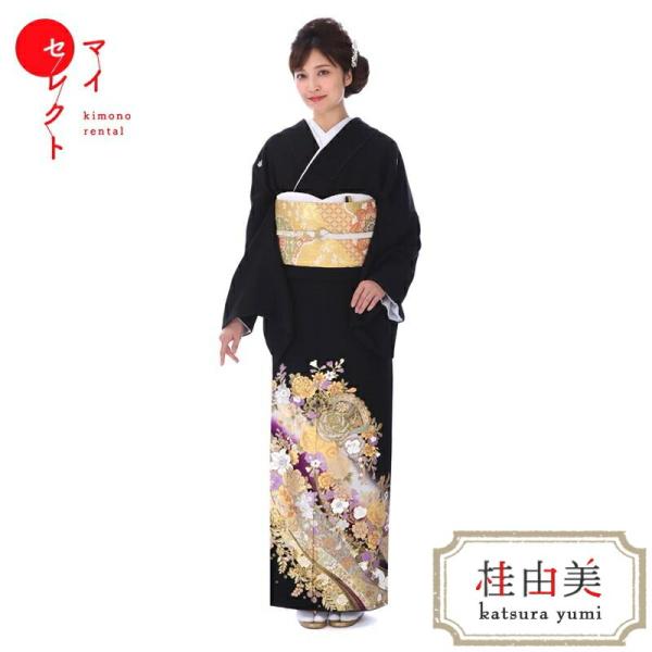 ↓【もっと見る】をクリックして予約状況カレンダーをご確認してください。<商品名>　mito_433　:　桂由美　花の訪れ　パープル　53<素材>　表地：正絹100％　裏地：比翼仕立合成繊維<サイズ>　裄6...