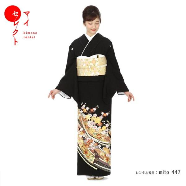 ↓【もっと見る】をクリックして予約状況カレンダーをご確認してください。<商品名>　mito_447　:　徳川絵巻　MR-3007　七宝熨斗に桜花枝<素材>　表地：正絹100％　裏地：比翼仕立合成繊維<サイズ&g...