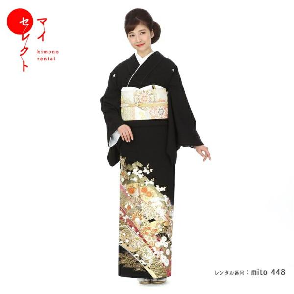 ↓【もっと見る】をクリックして予約状況カレンダーをご確認してください。<商品名>　mito_448F　:　ことほぎ　荒枝扇面祝熨斗<素材>　表地：正絹100％　裏地：比翼仕立合成繊維<サイズ>　裄68cm...