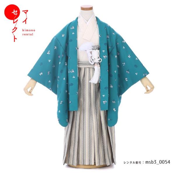 <商品名>　msb3_0054：3歳男の子用：PetitPri<素材>　表地：合成繊維(高級ポリエステル)　裏地：合成繊維<サイズ>　裄40cm・ハカマ丈50cm<対応身長>　85cmから10...