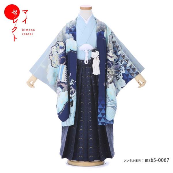 <商品名>　msb5_0067：５歳男の子用：乙葉<素材>　表地：合成繊維(高級ポリエステル)　裏地：合成繊維<サイズ>　裄49cm・ハカマ丈57cm<対応身長>　103cmから118cm位&...