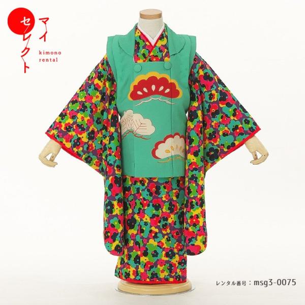 <商品名>　msg3_0075　:　3歳女の子用  LILLI<素材>　表地：合成繊維(高級ポリエステル)　　裏地：合成繊維<サイズ>　裄40cm・着丈96cm<対応身長>　85cmから100...