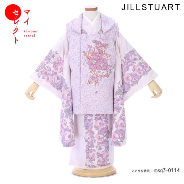 <商品名>　msg3_0114　:　3歳女の子用  JILL STUART<素材>　表地：合成繊維(高級ポリエステル)　　裏地：合成繊維<サイズ>　裄40cm・着丈94cm・袖丈57cm<対応身長&...