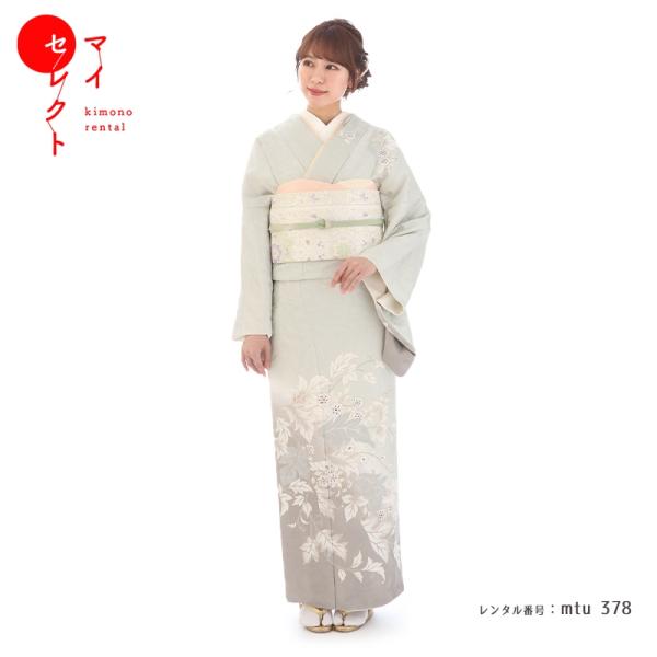 ↓【もっと見る】をクリックして予約状況カレンダーをご確認してください。<商品名>　mtu_378　:　訪問着<素材>　表地：正絹100％　裏地：合成繊維<サイズ>　裄68cm・身丈173cm・袖丈49cm...