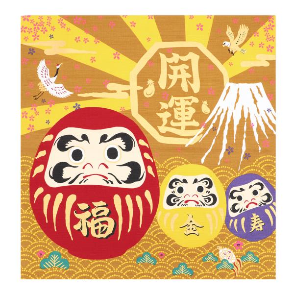 風呂敷 日本製 50cm幅 中巾 だるま ダルマ 達磨 開運 鶴 ツル つる 富士山 青海波 松 有職 縮小風呂敷 綿100％ 粋 モダン 北欧 テーブルクロス インテリア スカーフ リメイク タペストリー ワイン包装 ペットキャリー プレ...