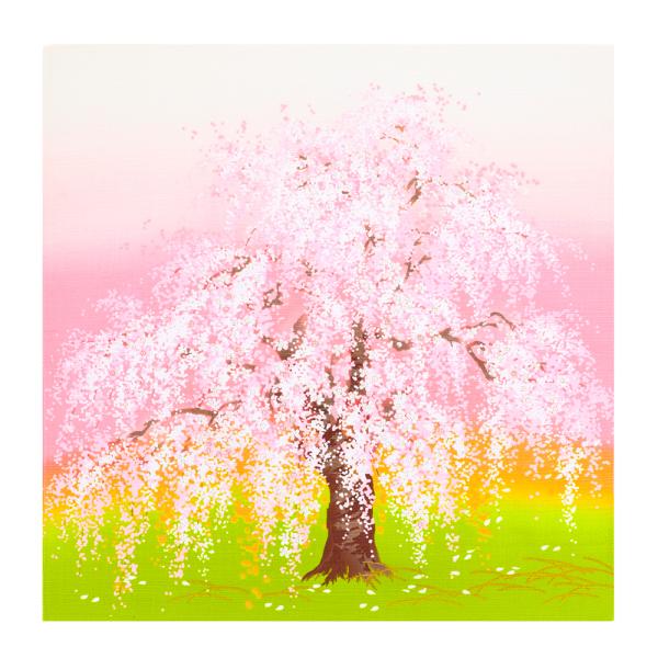 風呂敷 日本製 50cm幅 中巾 春 桜 サクラ さくら 木 花びら お花見 華やか 有職 縮小風呂敷 綿100％ 粋 モダン 北欧 テーブルクロス インテリア スカーフ リメイク タペストリー ワイン包装 ペットキャリー プレゼント 贈り...