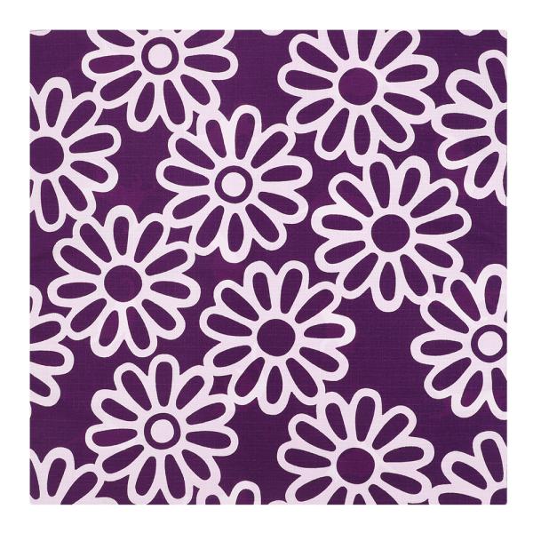 風呂敷 日本製 50cm幅 中巾 リバーシブル DOTCHDOTCH どっちどっち 紫 青 紺 ピンク 花 猫 ねこ ネコ 動物 和 綿100％ 粋 モダン 北欧 テーブルクロス インテリア スカーフ リメイク タペストリー ワイン包装 ペ...