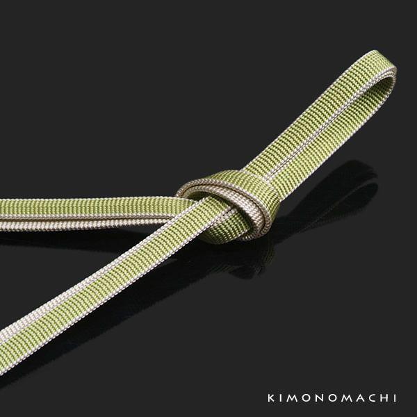 【メール便対応可】（メール便300円）※代引き・後払い・日時指定不可・補償なし正絹三分紐です。帯留を通して、普段のお洒落着、小紋、紬などに合わせて、カジュアルに楽しめるアイテムです。三分紐は、体の中心部分辺りにくるので、見える割合は小さいで...