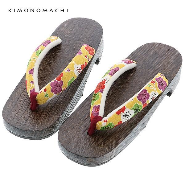 京都きもの町オリジナルの女性下駄です。台は焼桐で、汚れにくく、鼻緒は裏地がふわふわですので、擦れて痛くなりにくい下駄です。また、ゴム底なので、滑りにくく安心です。浴衣に合わせて、オシャレな下駄を合わせてみてはいかがでしょうか。◆下駄は、履き...