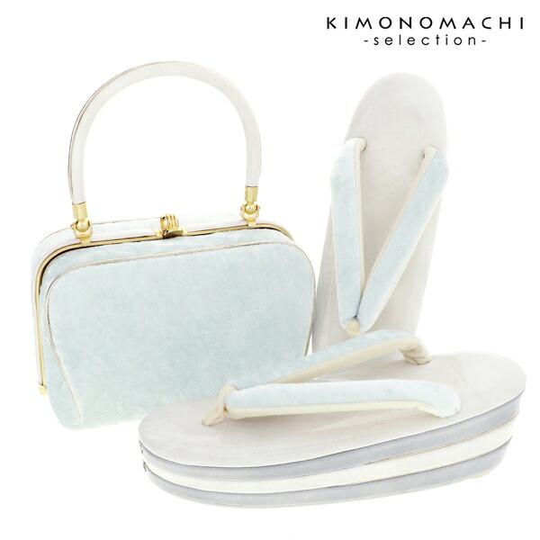 和装洋装どちらにも合う華やかで可愛らしい草履バッグセットです。ベルベットならではの手触りの上品なデザイン。バッグと、草履の鼻緒は同生地を使用していますので、コーディネートもまとまります。振袖などの晴れやかなお着物に、上品な華やぎある装いを演...