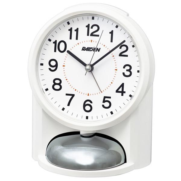セイコークロック　SEIKO CLOCK　RAIDEN《製品情報》型　番　　：NR454W本体色　　：白塗装枠　材　　：プラスチック枠文字板色　：白色前　面　　：プラスチック電　池　　：単3アルカリ×2本サイズ　　：149?116?113m...