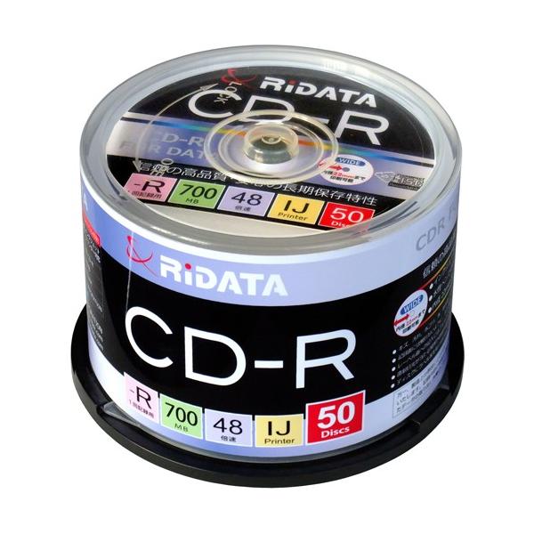 RiDATA　データ用CD-R　スピンドルケース50枚入　CD-R700WPX50CK　C 120