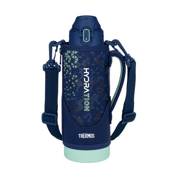 THERMOS　サーモスFJS-1000F-NVMT　真空断熱スポーツボトル　ワンタッチで簡単オープン　1000ml　ネイビーミント 446